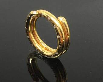 Burnish Set Ring - Etsy