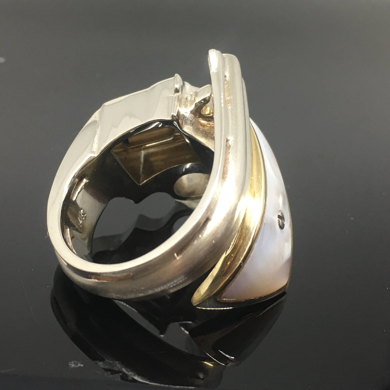 Gun Ring 14K Two Tone Gold Men's Revolver Ring - Etsy