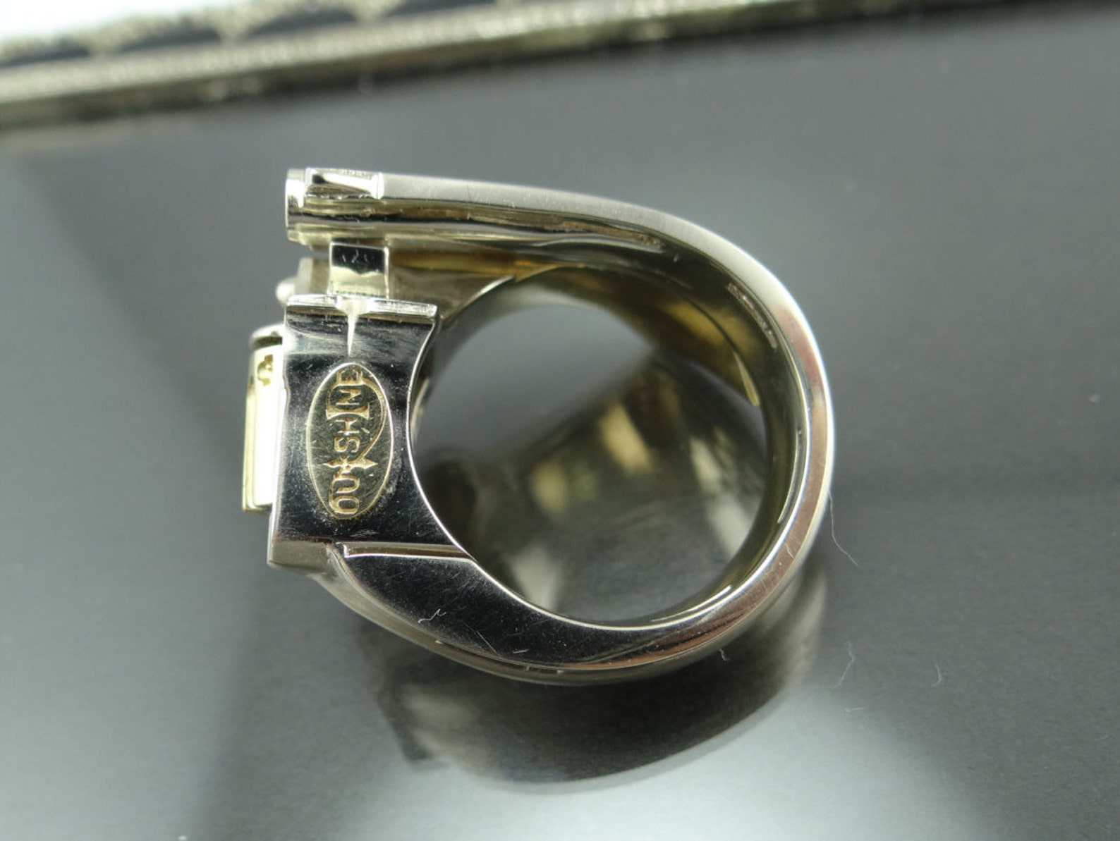 Gun Ring 14K Two Tone Gold Men's Revolver Ring Handmade - Etsy