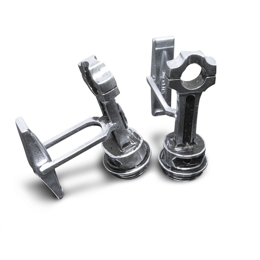 Men's .925 Sterling Silver Piston Cuff Links - Handmade Sterling Silver ...