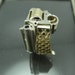 Gun Ring 14K Two Tone Gold Men's Revolver Ring Handmade 14K Two Tone ...