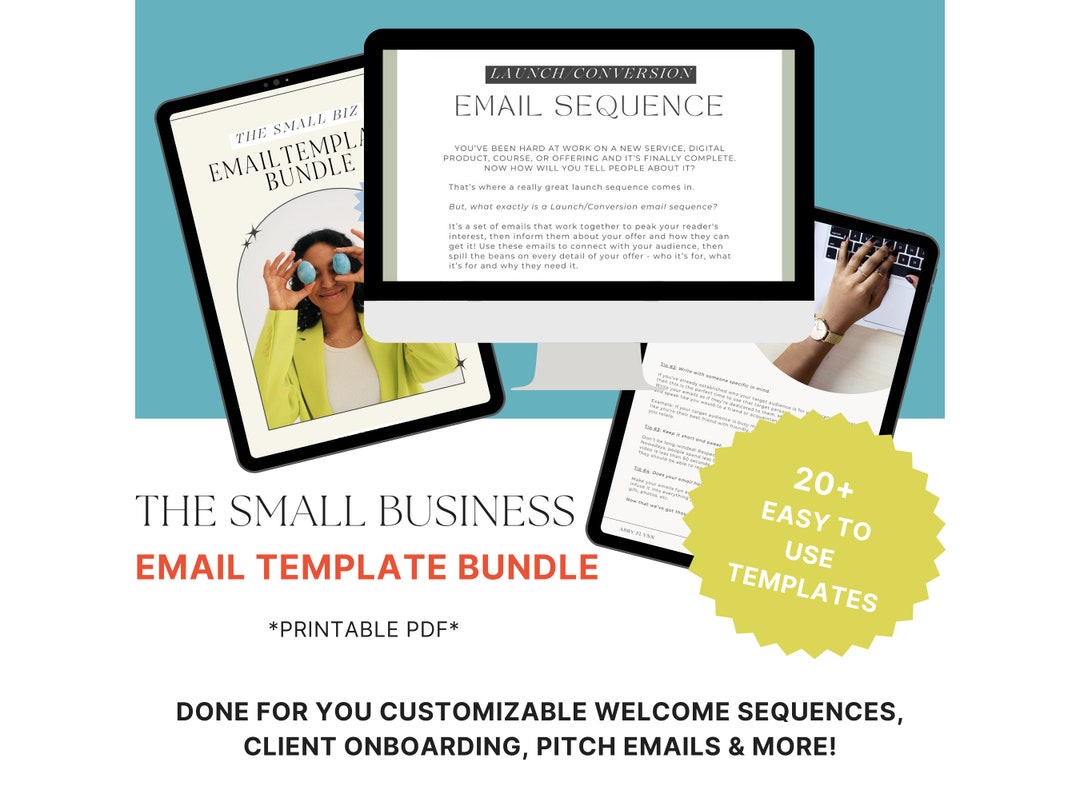 22 Small Business Email Templates Email Marketing Sequence - Etsy