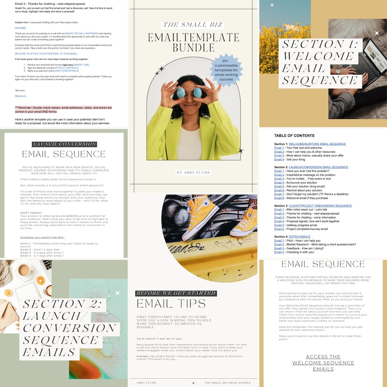 Business Email Template Bundle – Customizable Writing Examples ...