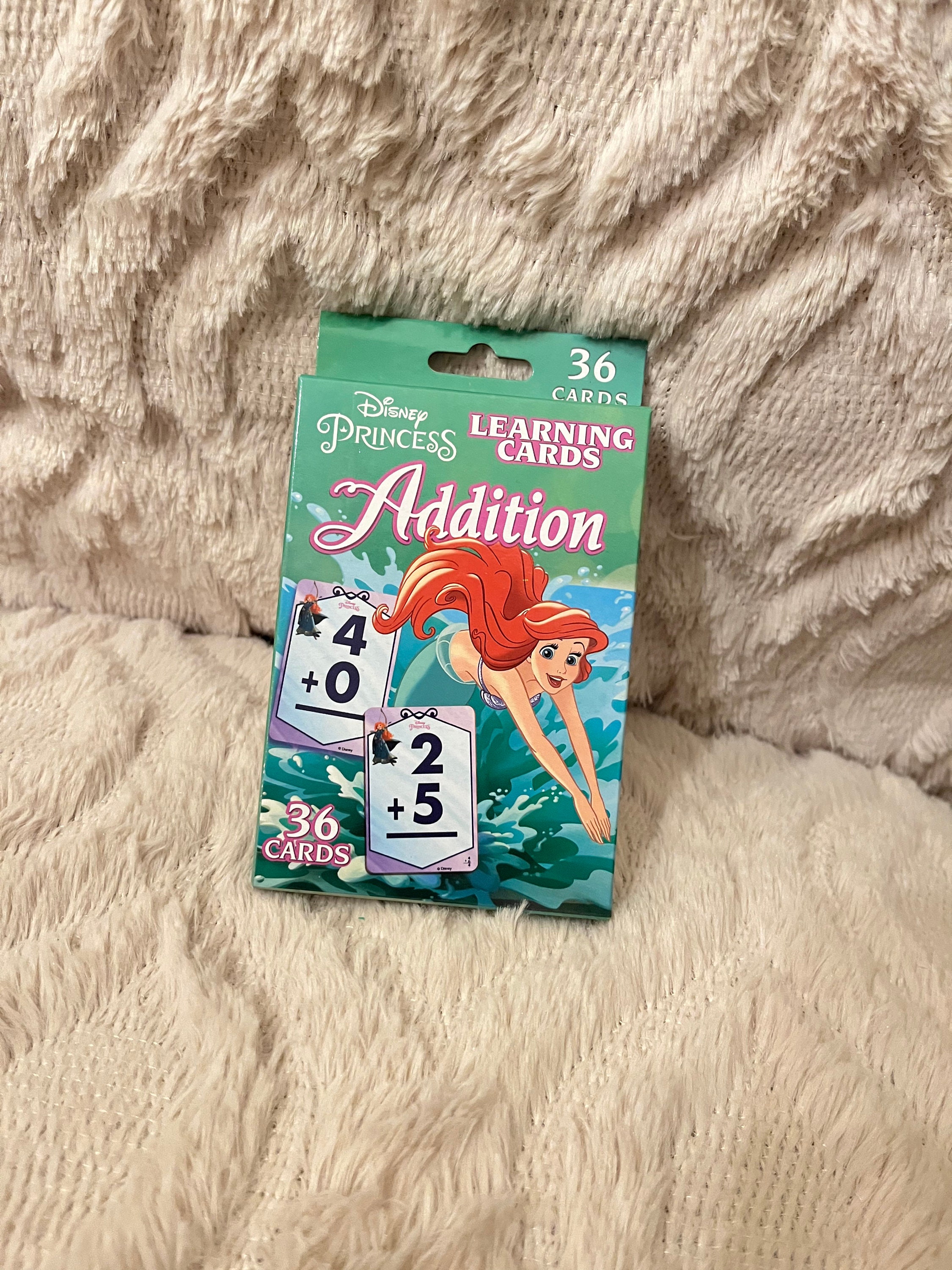 Disney Princess Ariel Learning Cards Addition - Etsy