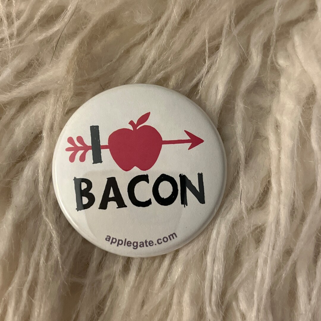 I Love Bacon Pin, by Applegate - Etsy
