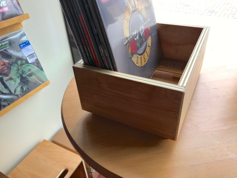 Vinyl Record Table Top Storage Rack and Display - Etsy