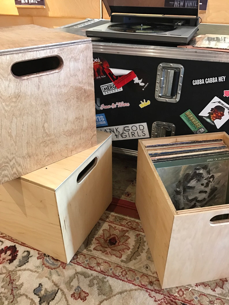 Vinyl Record Storage Cube Vinyl LP Crate For Vinyl LP - Etsy