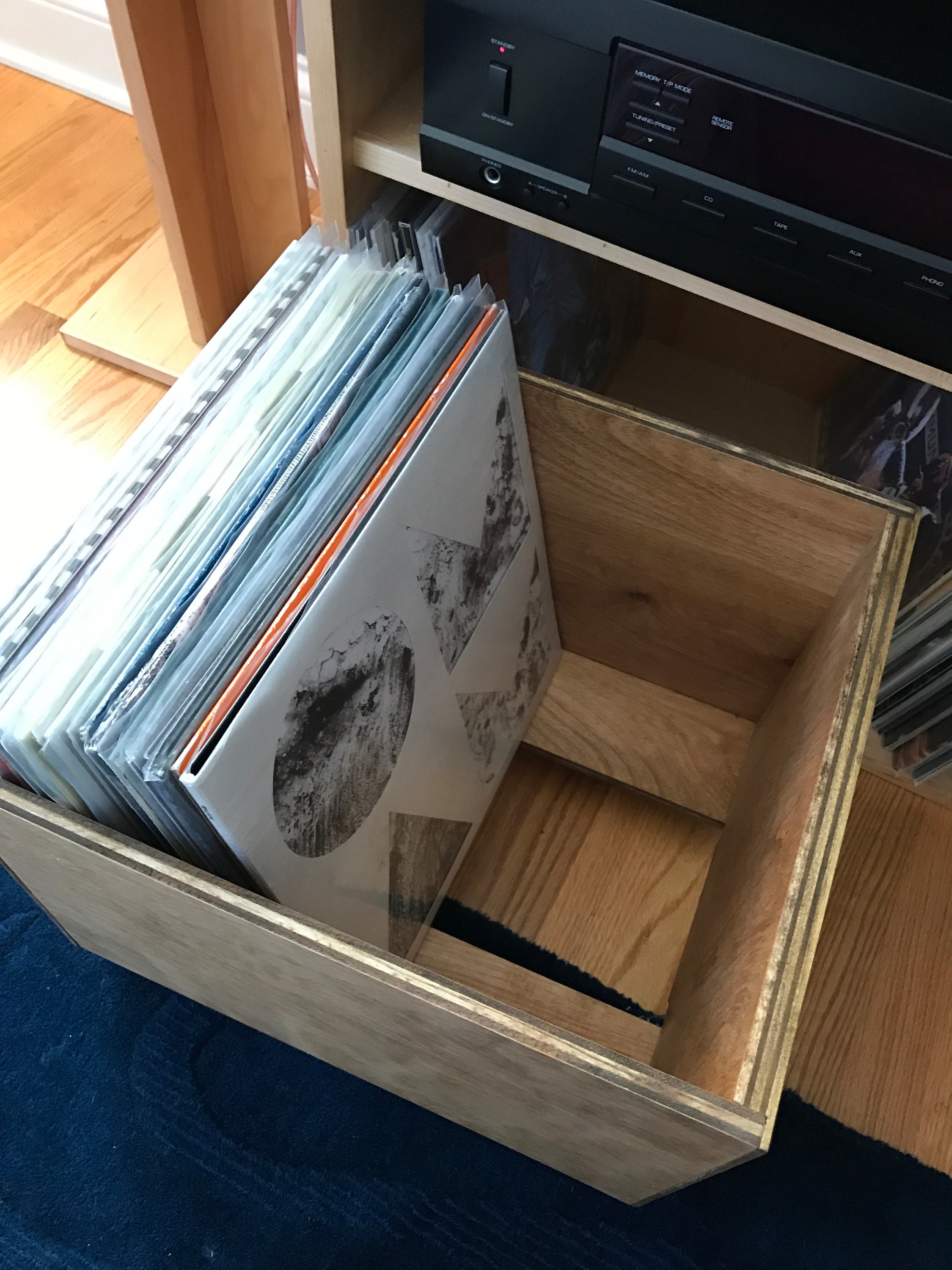 Vinyl LP Record Roll Around Cart // Record Crate // Vinyl LP - Etsy