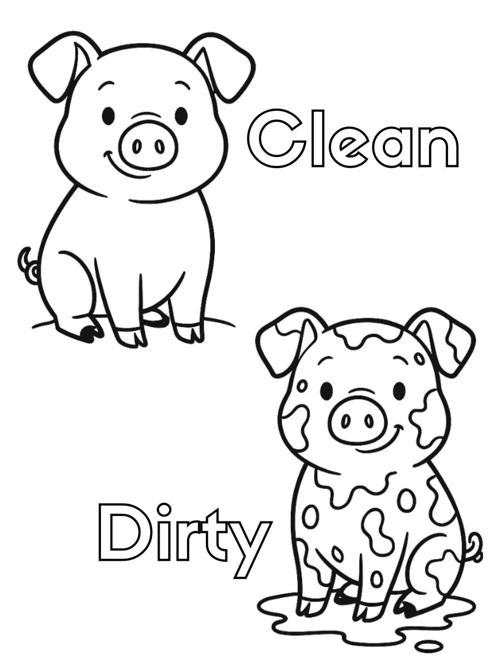 Opposites Educational Activity for Kids | Educational Coloring Pages ...
