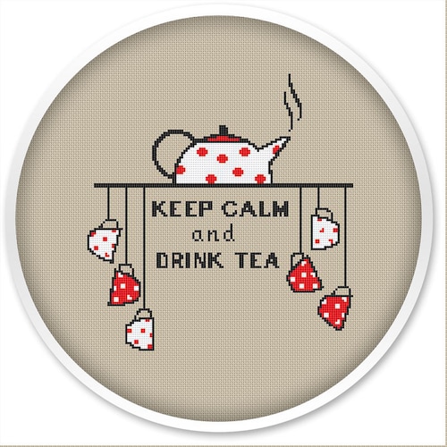 Time for Tea Cross Stitch Pattern Instant Download - Etsy