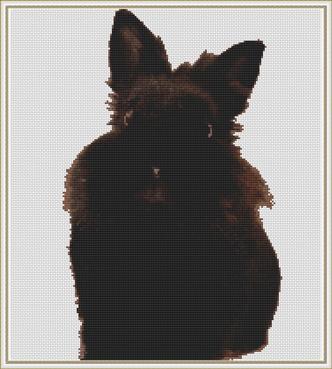 Black Rabbit Bunny Cross Stitch Pattern Animal Cross - Etsy