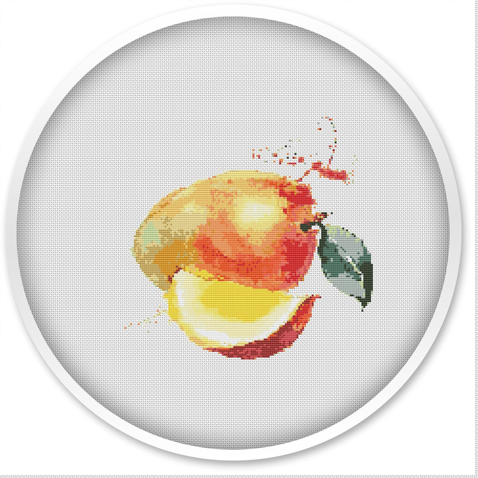 Mango Cross Stitch Pattern Cross Stitch Pdf Watercolor Pdf | Etsy