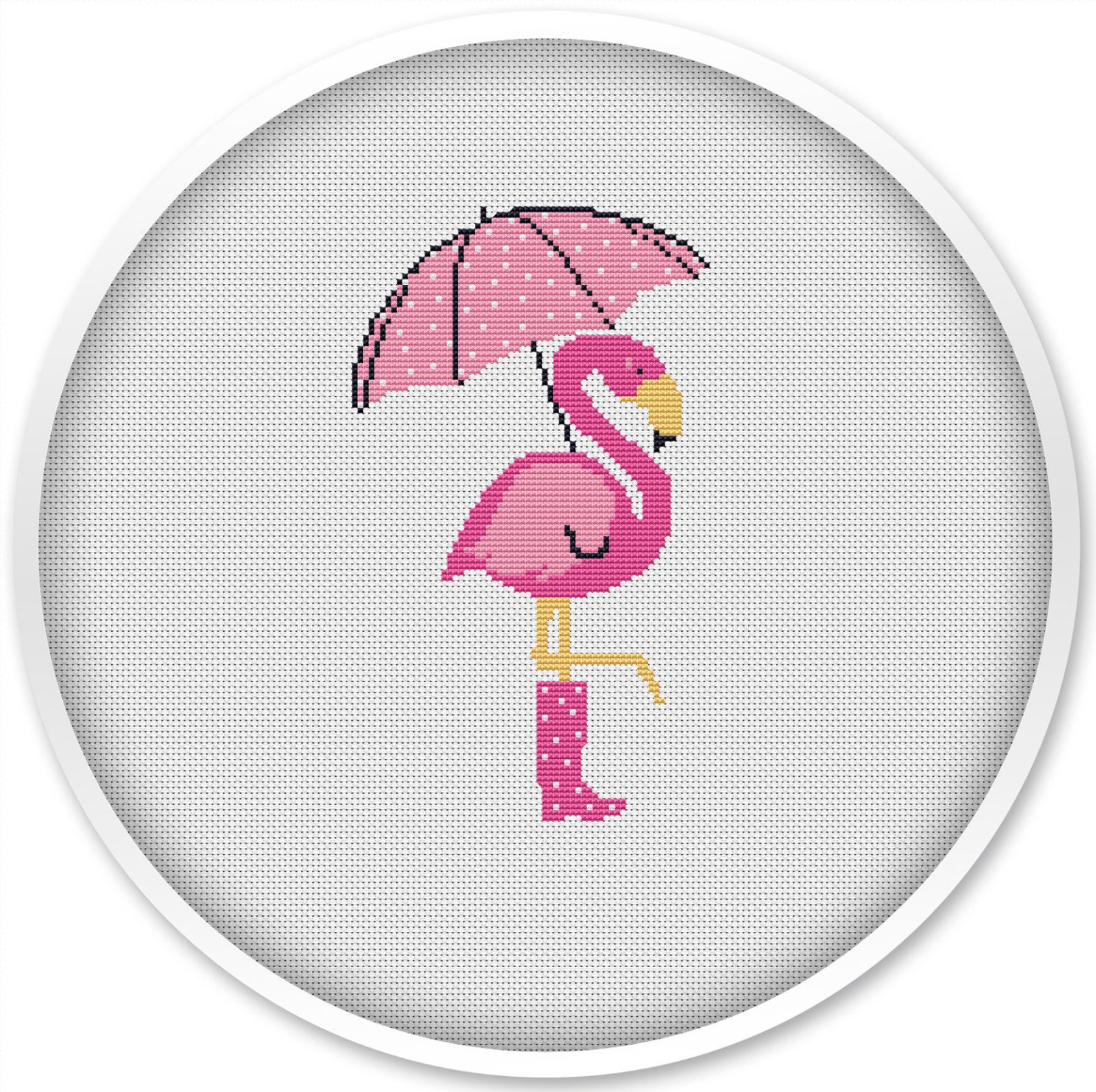 Flamingo Cross Stitch Pattern: Animal Home Decor (PDF Pattern) - Etsy