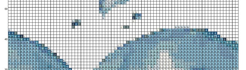 Heart Cross Stitch Pattern Water Heart Watercolor Cross - Etsy