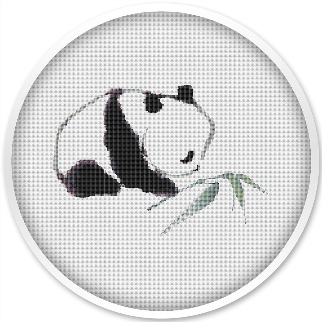 Panda Cross Stitch Patterns, Cross Stitch Pdf, Cross Stitch Pattern Cat ...