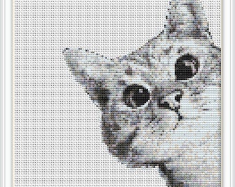 Sewing & Needlecraft Sewing & Fiber Cat on the broom cross stitch ...