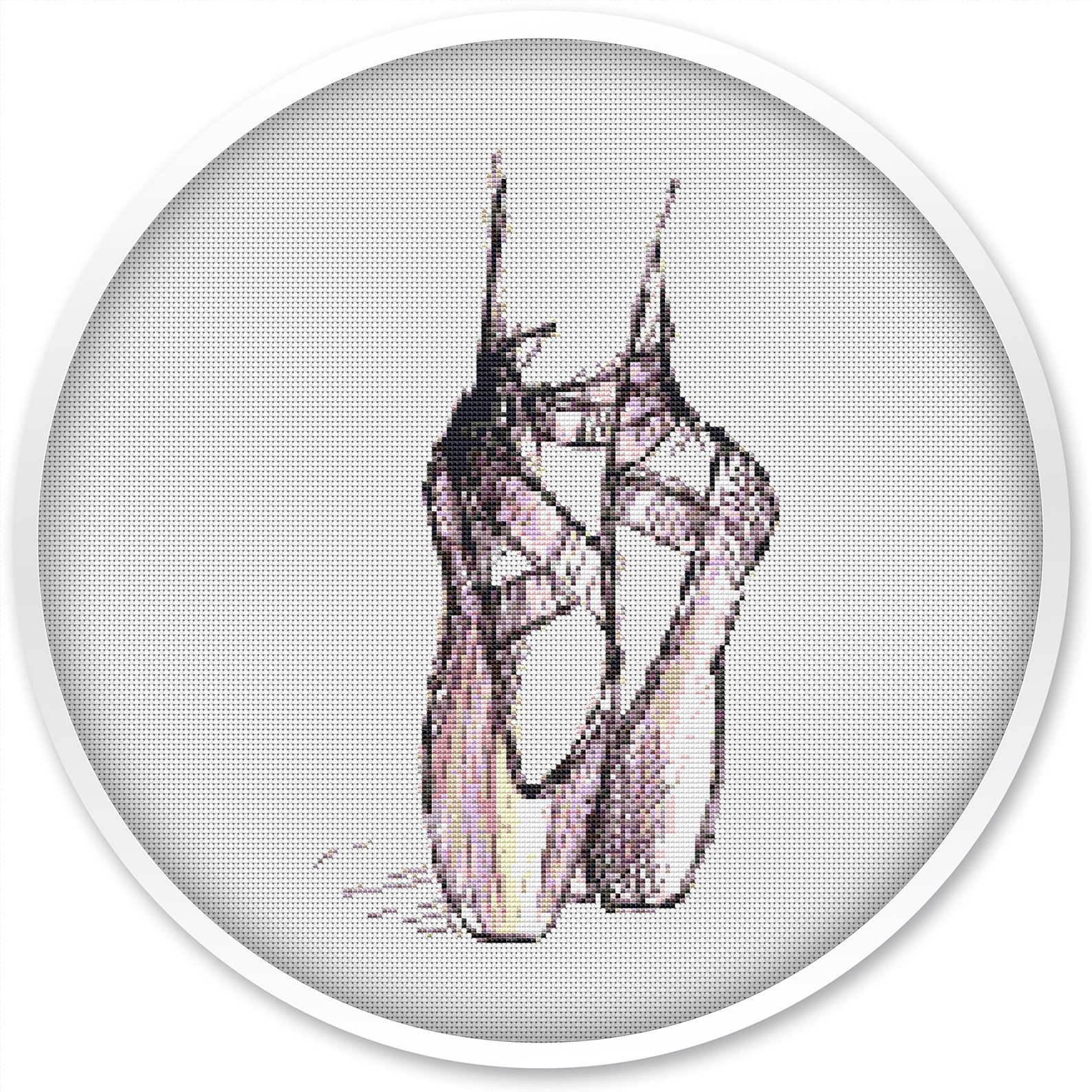 Pointe Shoes Cross Stitch Pattern Free Shipping Cross Stitch | Etsy