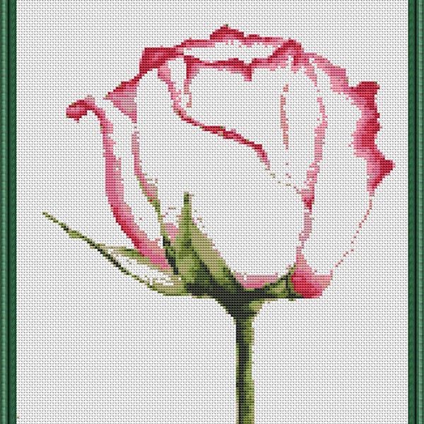 Rose Cross Stitch - Etsy