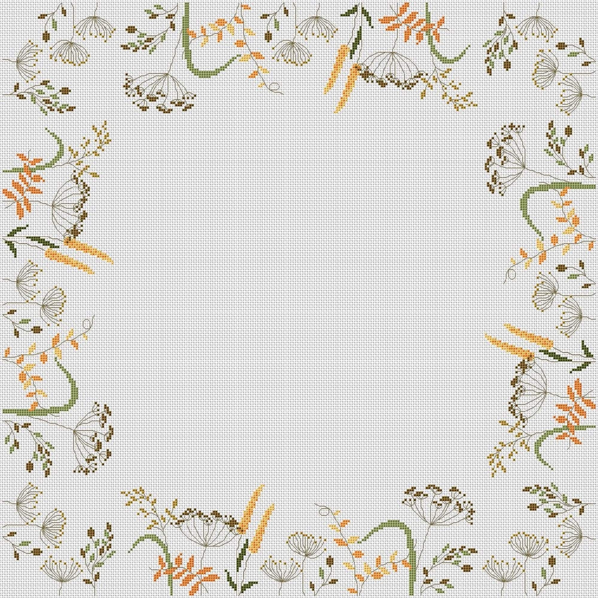 Tablecloth Cross Stitch Patterns Cross Stitch Patterns Pdf - Etsy