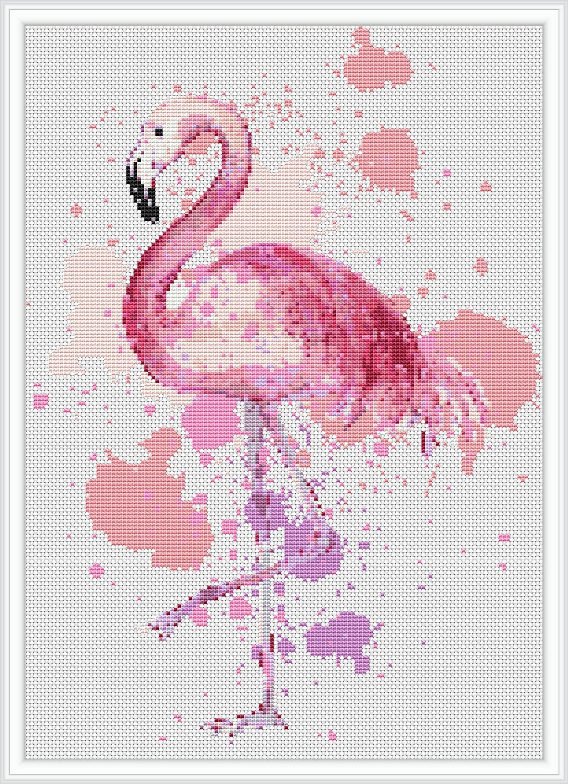 Flamingo Cross Stitch Pattern Cross Stitch Patterns PDF - Etsy