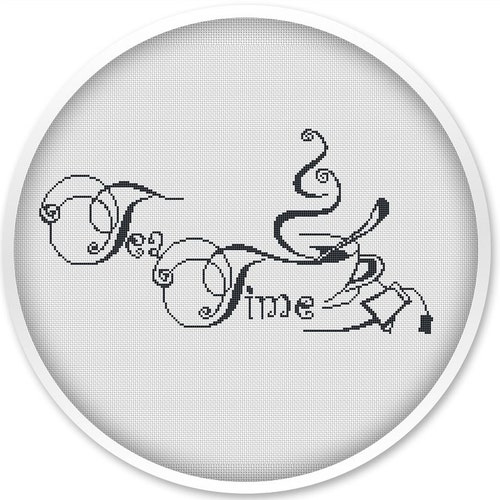 Tea Time Cross Stitch Pattern Instant Download Free - Etsy