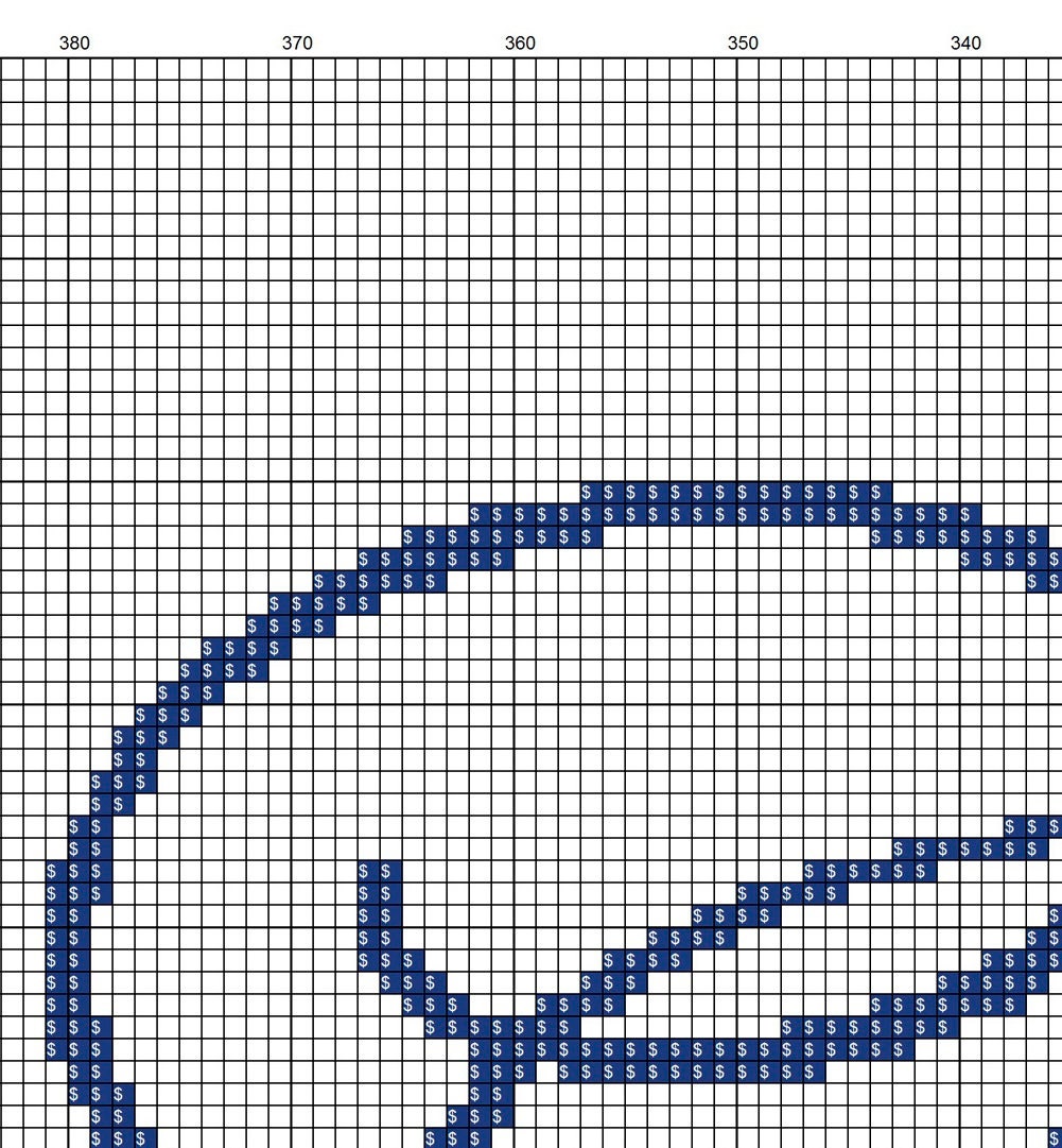 Big Size of Font Cross Stitch Pattern Alphabet Figures | Etsy