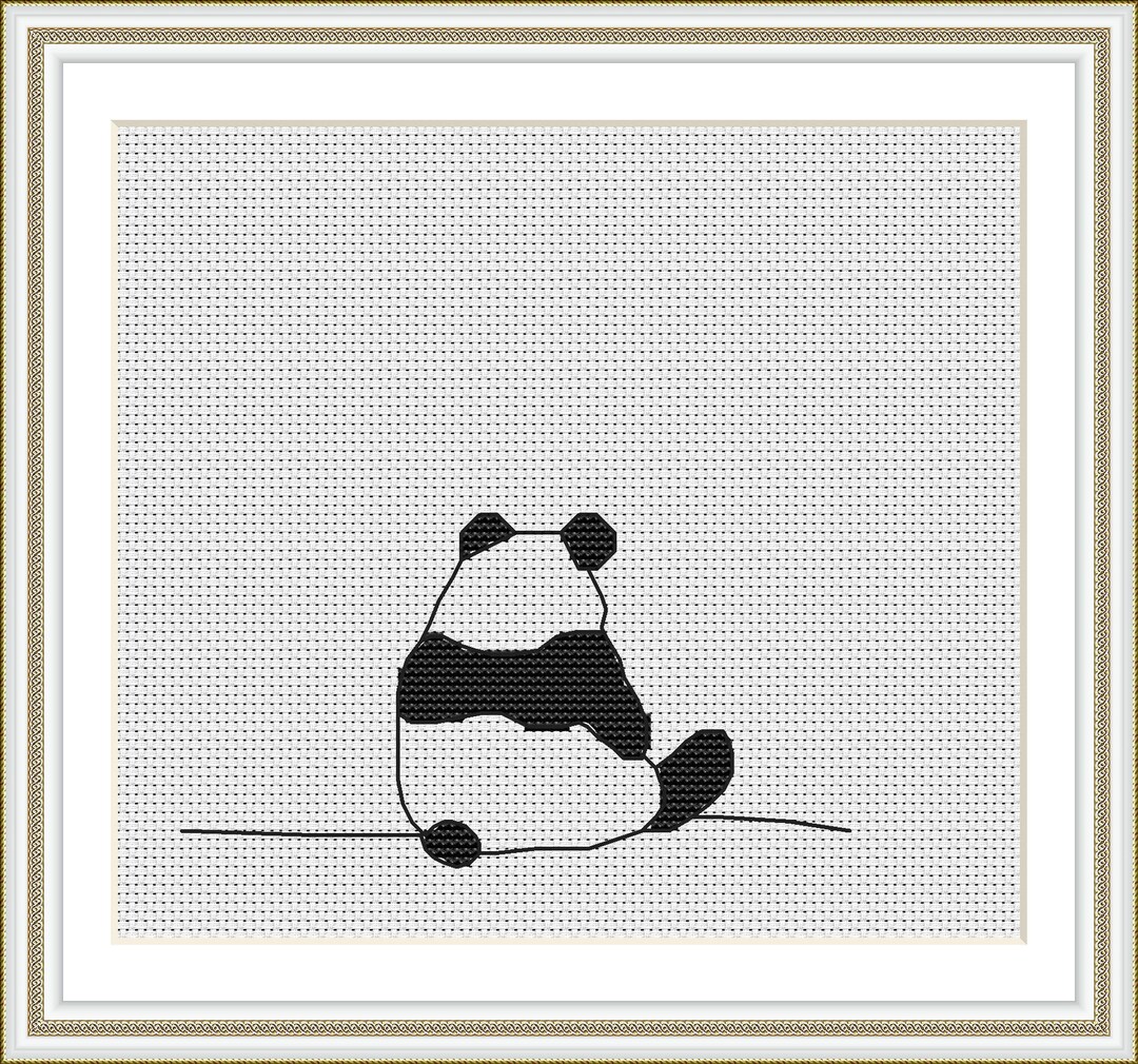 Panda Cross Stitch Pattern, Cross Stitch Pdf, Cross Stitch Pattern Bear ...