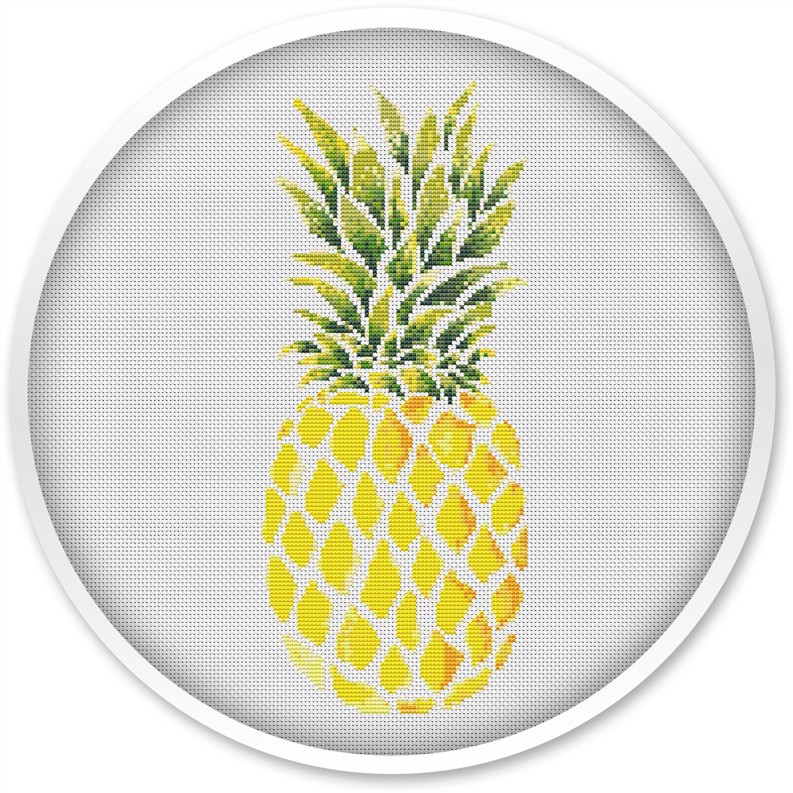 Pineapple Cross Stitch Pattern Free Shipping Cross Stitch - Etsy