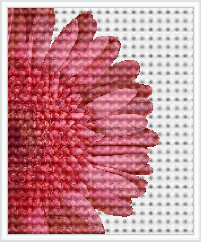 Gerbera Flower Cross Stitch Pattern: Watercolor Floral (PDF Pattern) - Etsy