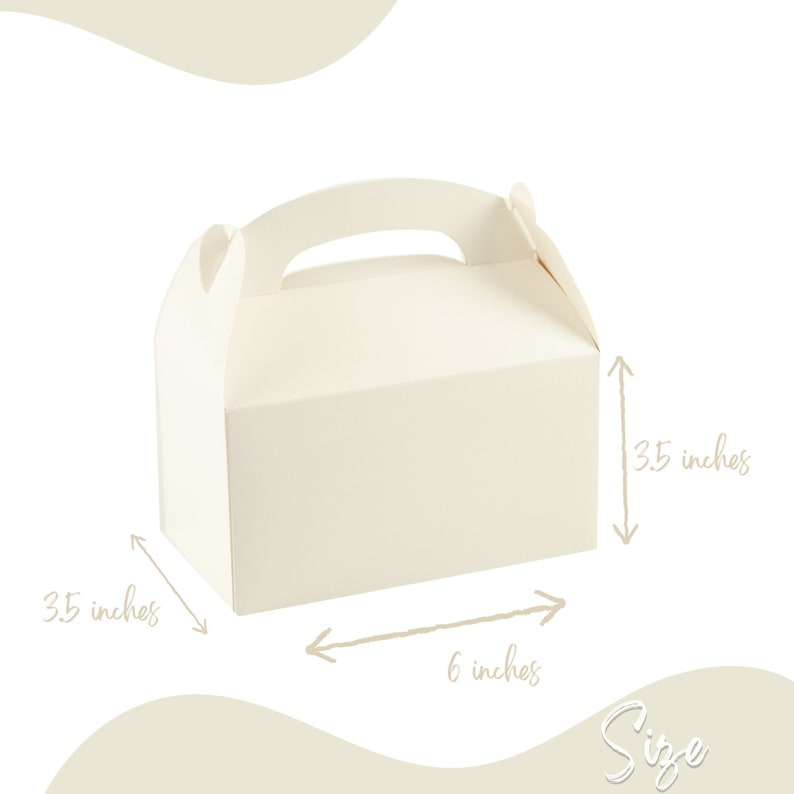White Gable Box, Party Favor Box, Goodie Boxes, Favor Box, Candy Favor Box, Paper Gable Box ...