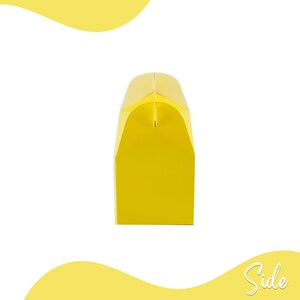 Yellow Gable Box, Party Favor Box, Goodie Boxes, Favor Box, Candy Favor ...