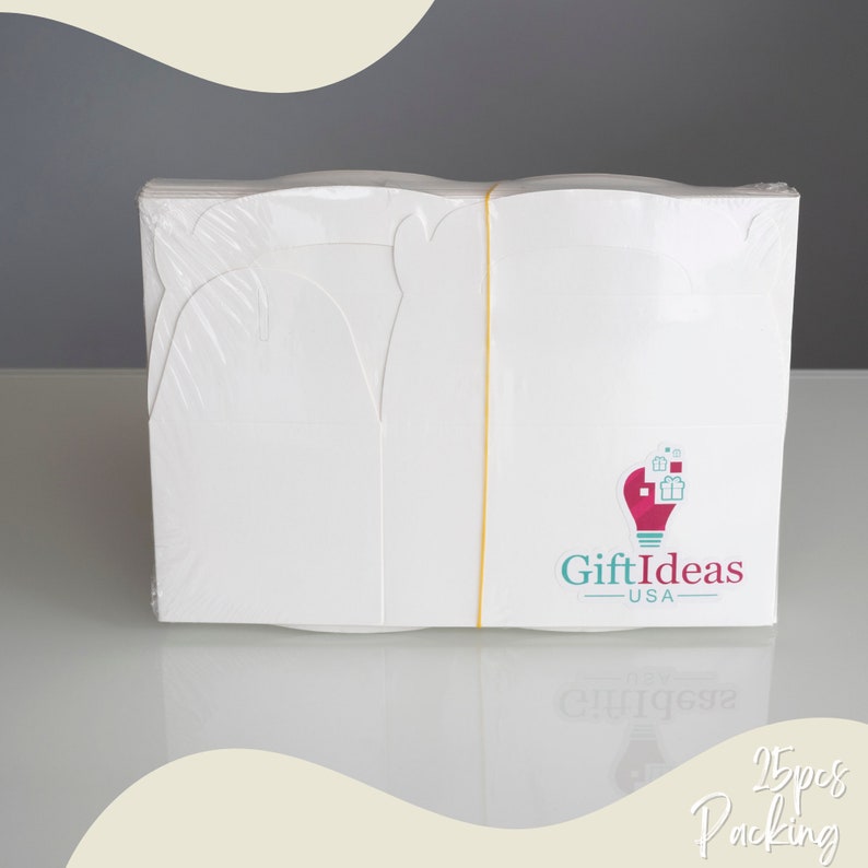 White Gable Favor Boxes: Party Goodie Treat Boxes, 24pcs - Etsy