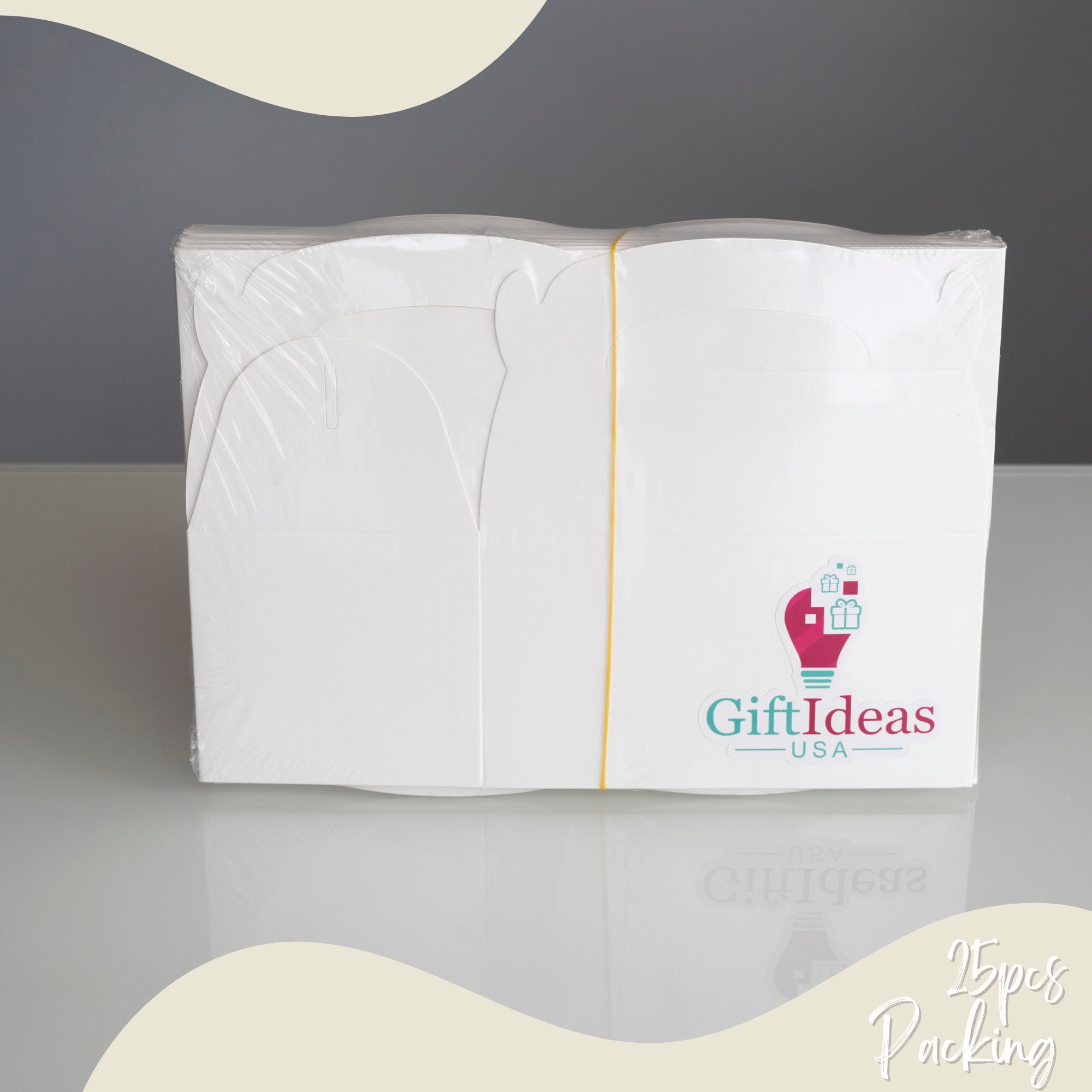 White Gable Box, Party Favor Box, Goodie Boxes, Favor Box, Candy Favor ...