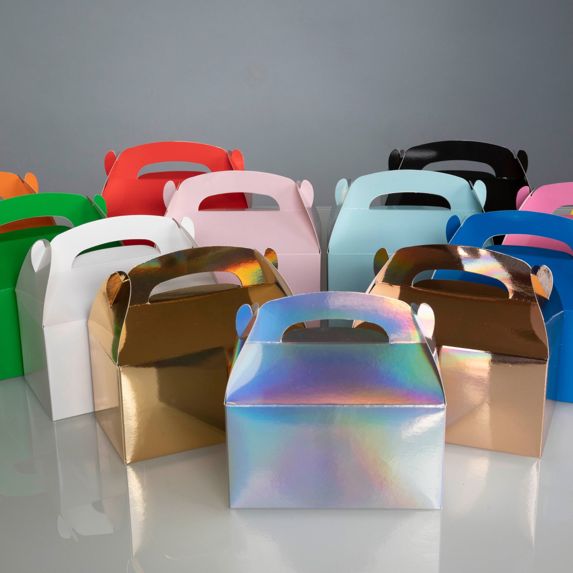 Blue Gable Favor Boxes: Party Goodie Bags, 24-piece Set - Etsy