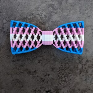 3D Printed Transgender Pride Bow Tie - Etsy