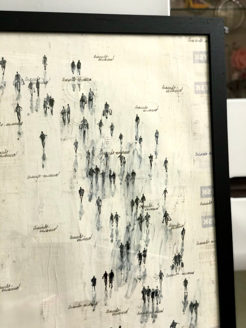 Consumers People Print of Original Art Watercolor Painting - Etsy