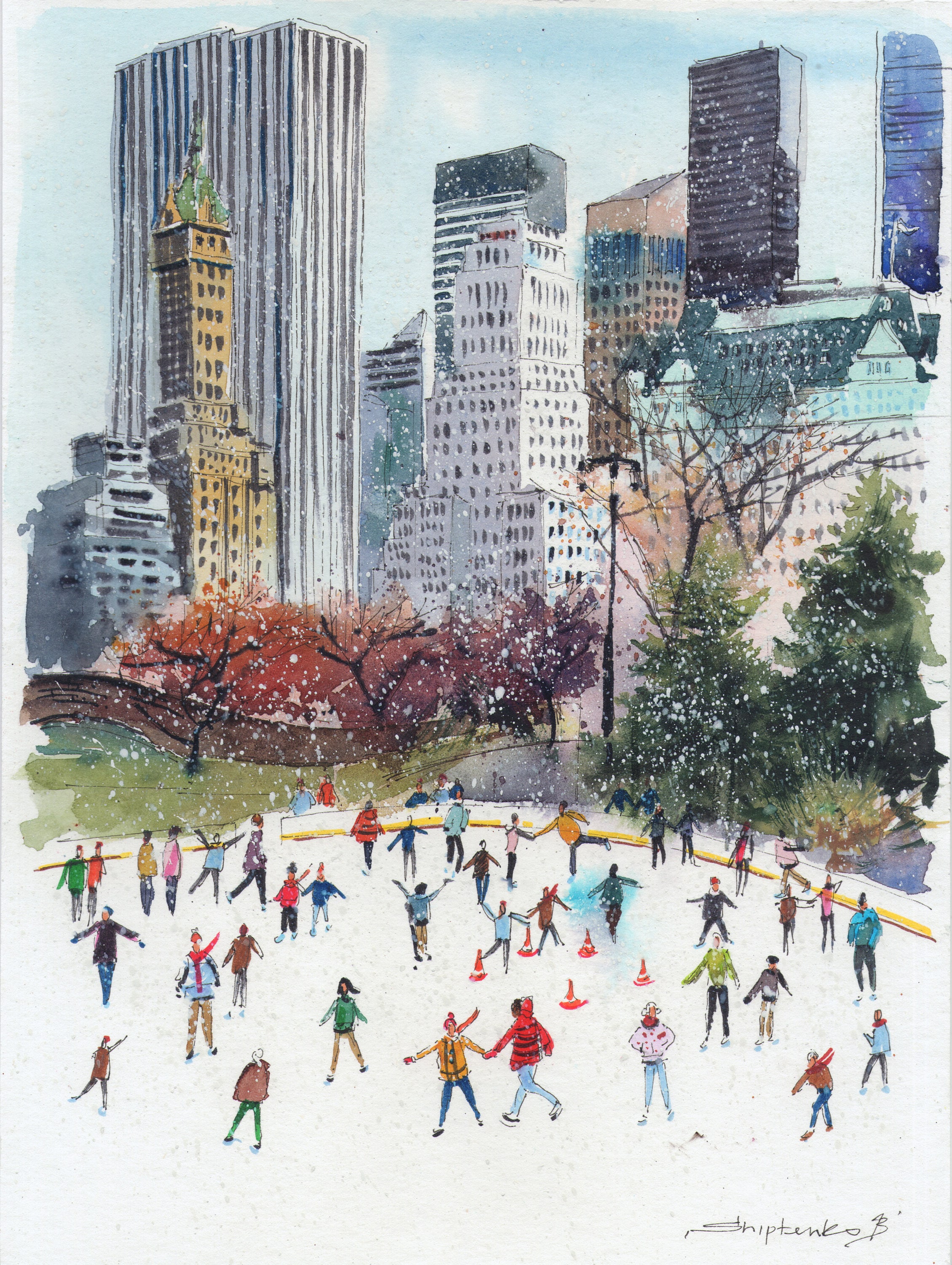Ice skating central park store