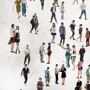 Society Print of Original Acrylic Painting People Art Figurative ...