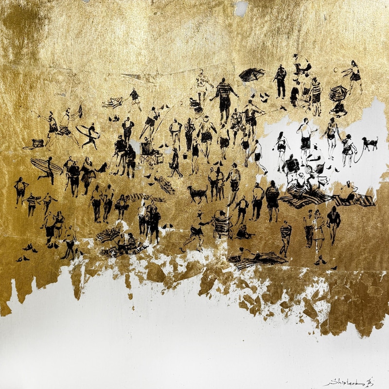 Golden Painting - Etsy