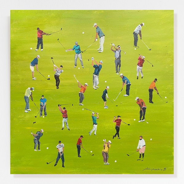 Golf Course Painting - Etsy