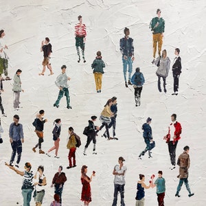 Society Print of Original Acrylic Painting People Art Figurative ...