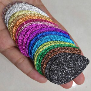 60pcs / 30pairs Assorted Color Teardrop Precut, 30pcs Glitter Teardrop ...