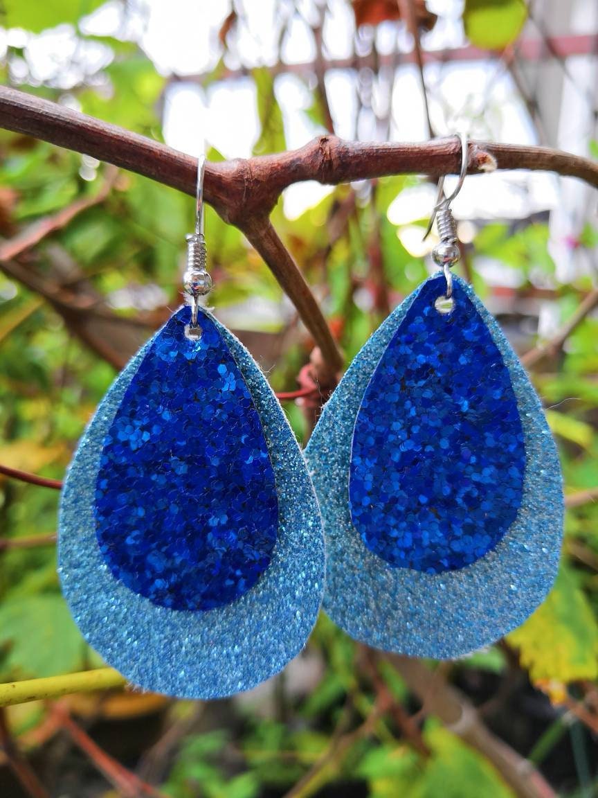 60pcs / 30pairs Assorted Color Teardrop Precut 30pcs Glitter - Etsy UK