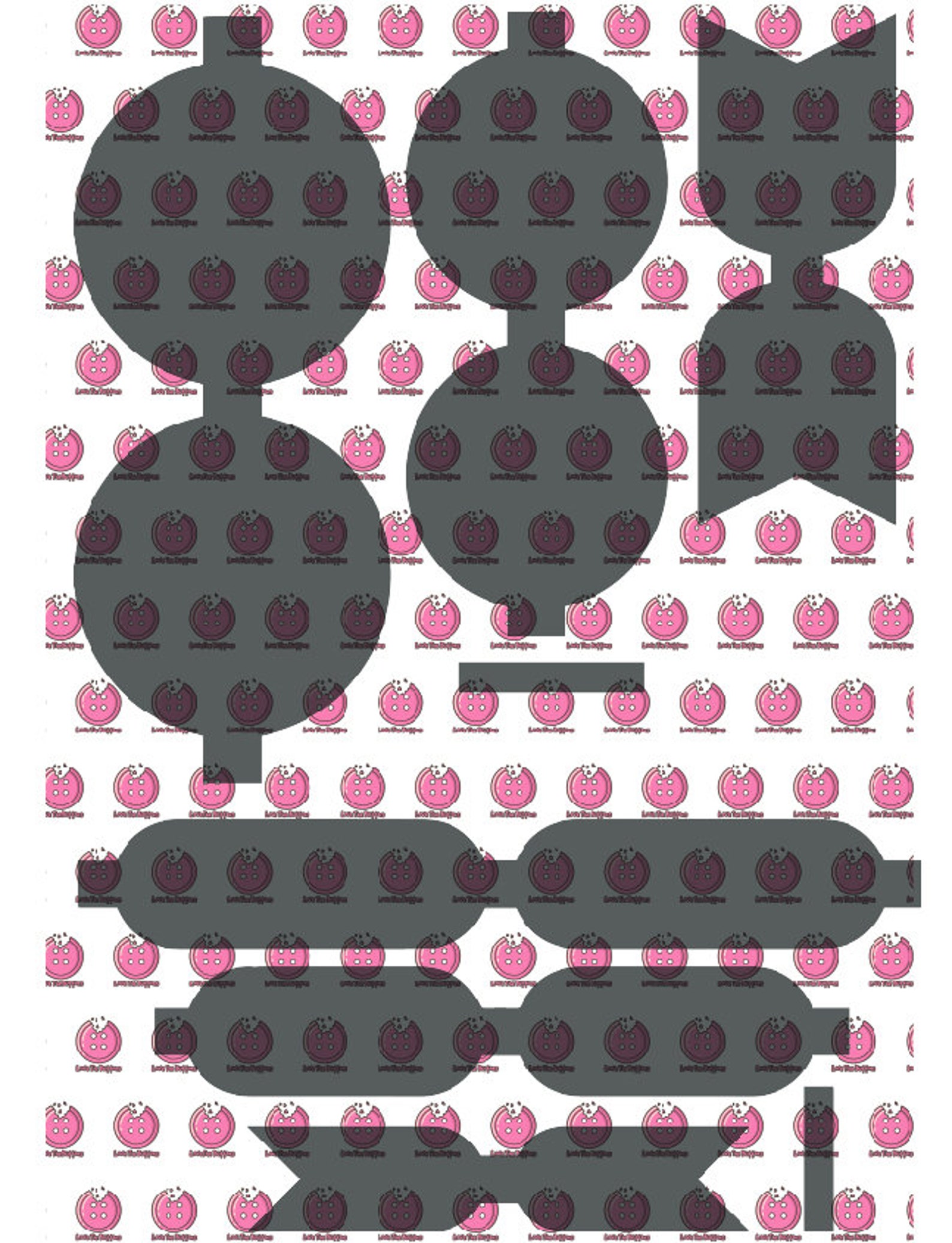 Big Bow Template and Lovely Bow Template for Bow Making, SVG, PNG Bow ...