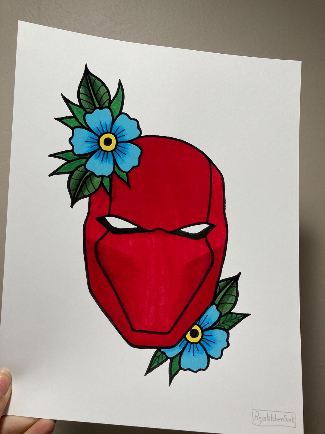 The Red Hood Art Print - Etsy