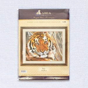 Counted Cross Stitch Kit ALISA - 1-08 Tiger - Etsy