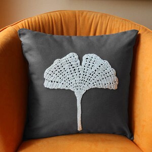 Ginkgo Crochet Pattern Applique Crochet Applique Pattern Crochet Throw ...