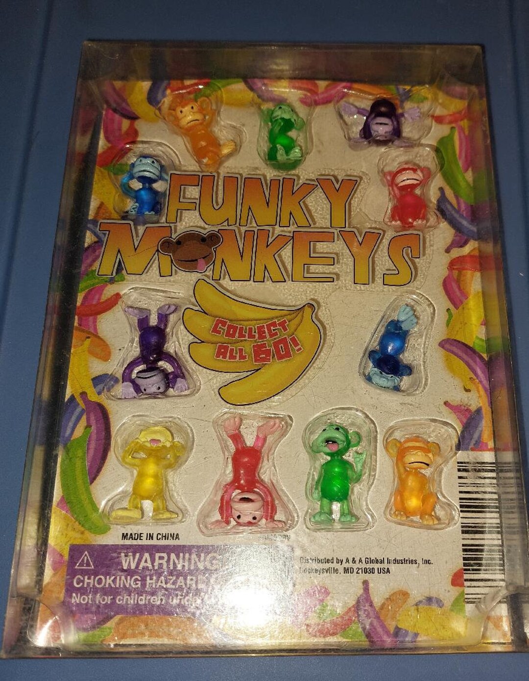 Vintage AA Global Funky Monkeys Vending Machine Figures on Card - Etsy
