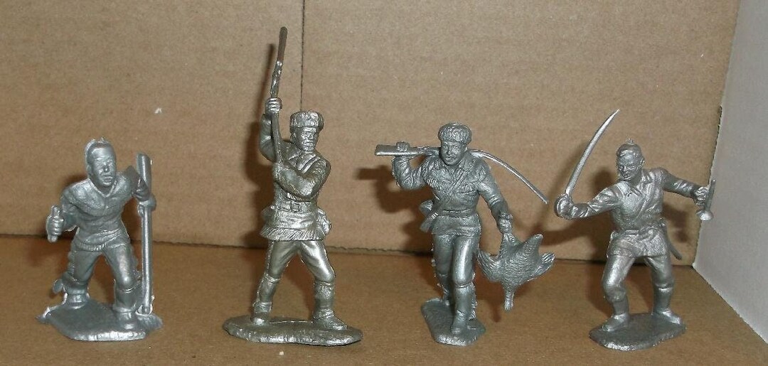 Toy Soldier Alamo Defender LOT of 4 Silver Figures NO 3 - Etsy