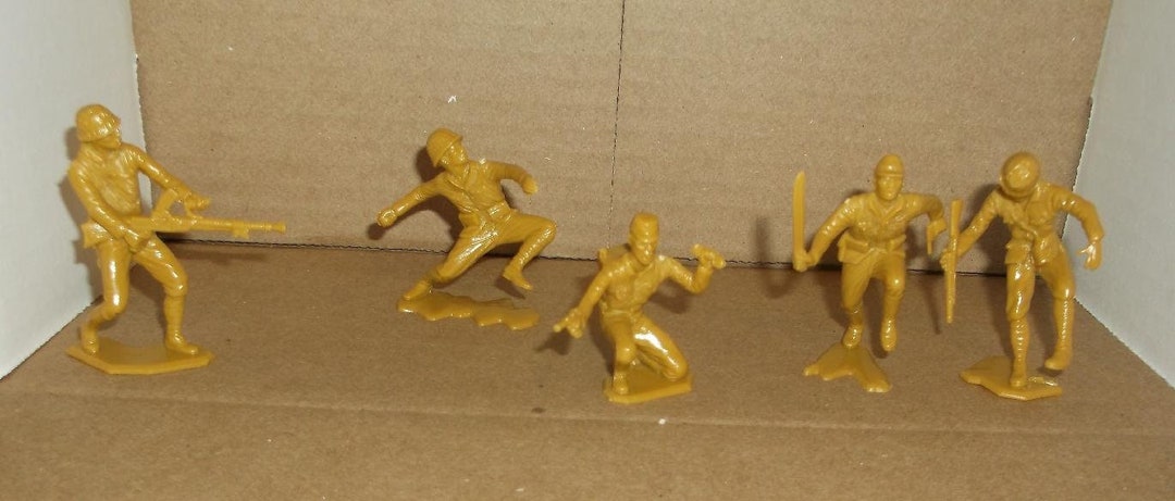 1960s MARX Toy Soliders WWII Japanese Imperial Soldier LOT of 5 - Etsy